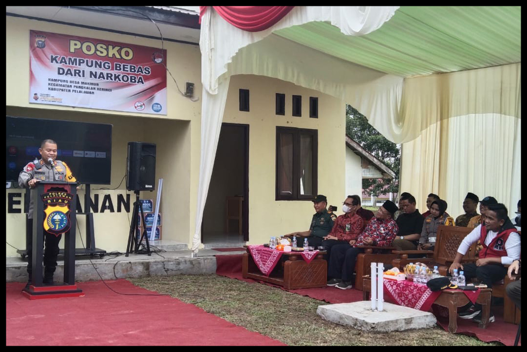 Ketua PA Pangkalan Kerinci Hadiri Undangan Kapolres dalam Acara "Ikrar Kampung Bebas Narkoba