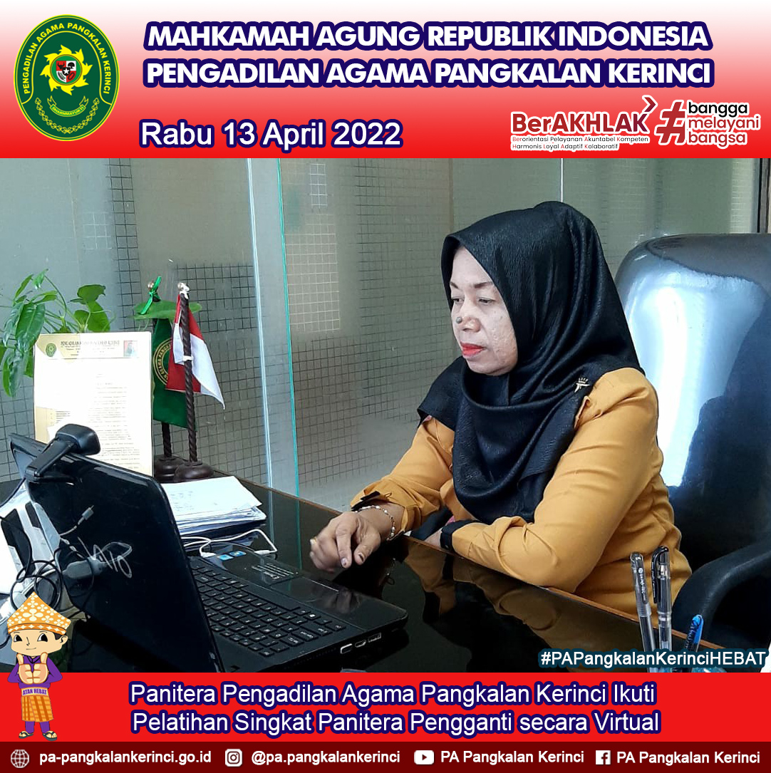 Panitera Pengadilan Agama Pangkalan Kerinci Ikuti Pelatihan Singkat Panitera Pengganti secara ...
